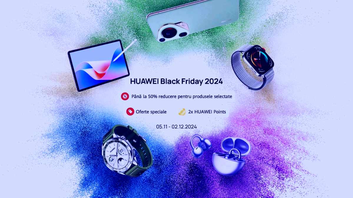 Black Friday 2024 la Huawei Store: oferte în următoarele trei weekend ...